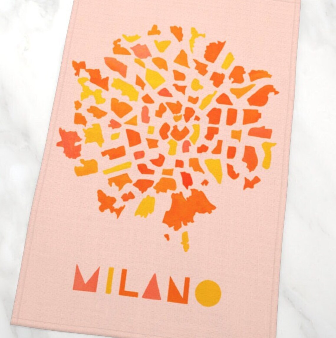 Map of Milan, Italy Tea Towel - Etsy