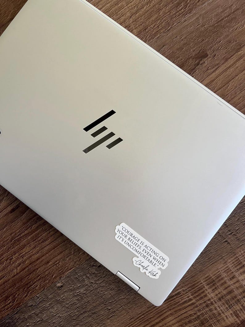 Courage Quote Sticker: Charlie Kirk Inspirational Waterproof Vinyl - Etsy