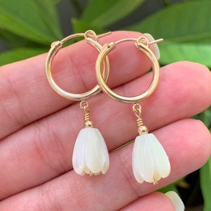 Pikake Earrings, Delicate Flower Earrings, Flower Earrings, Hawaiian ...
