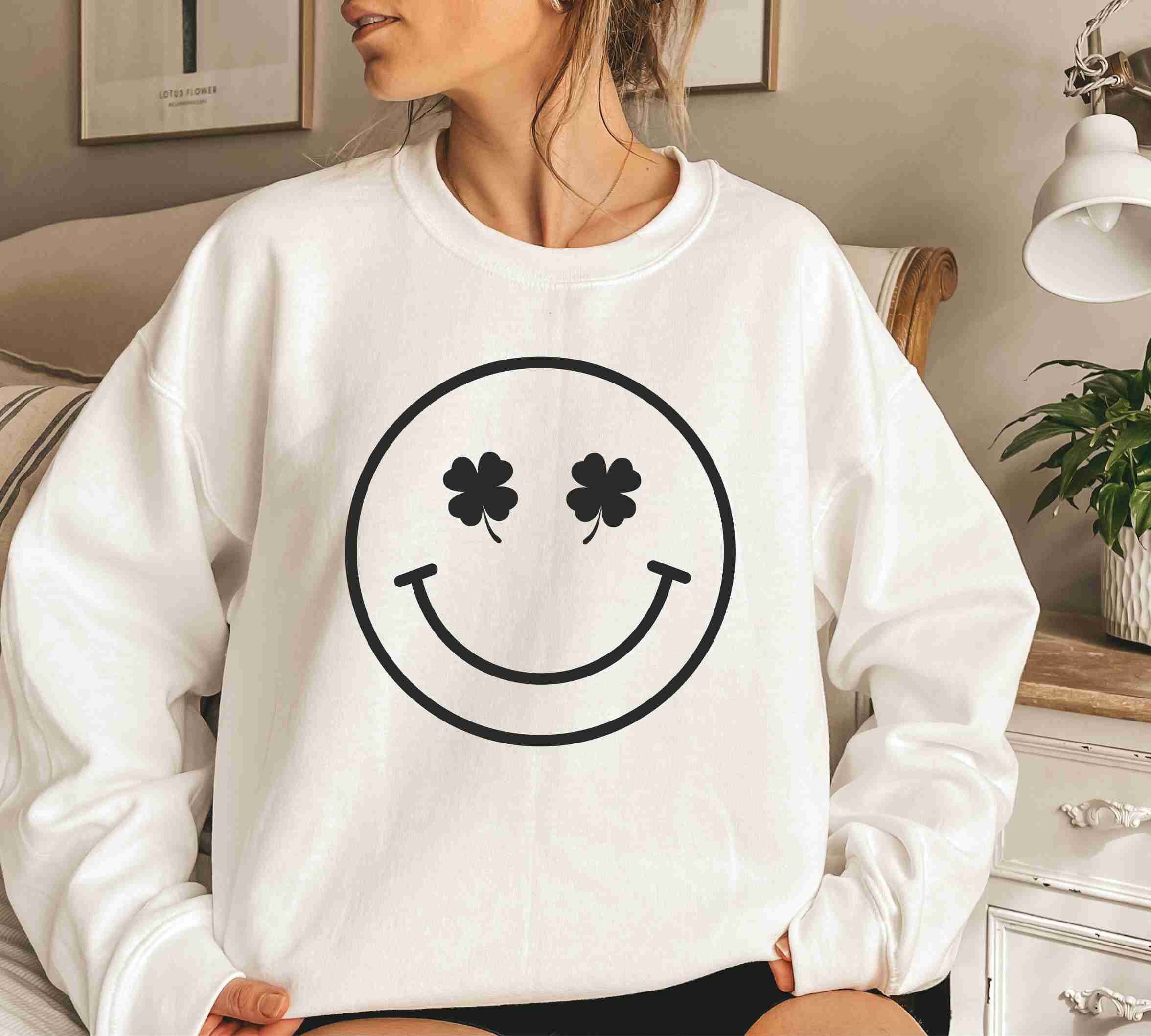 Lucky Smiley Face Svg Shamrock Svg File St Patricks Day Png - Etsy ...