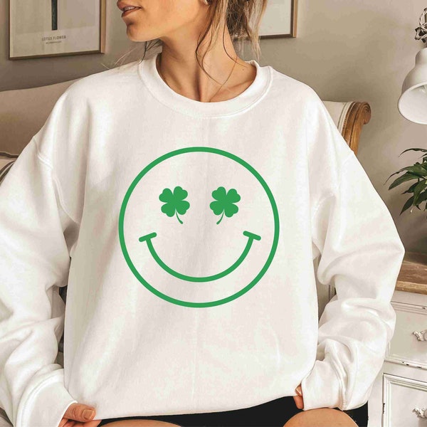 Shamrock Smiley Face - Etsy
