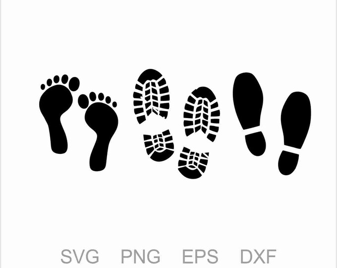 Footprints Svg Footprint Svg Feet Svg Camp Svg Summer Svg Footprint ...