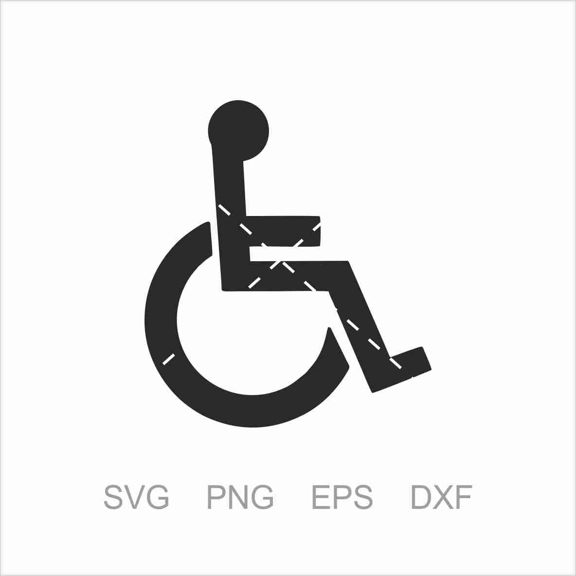 Handicap Sign Svg Wheelchair Symbol Svg Wheel Chair Png Cut - Etsy ...