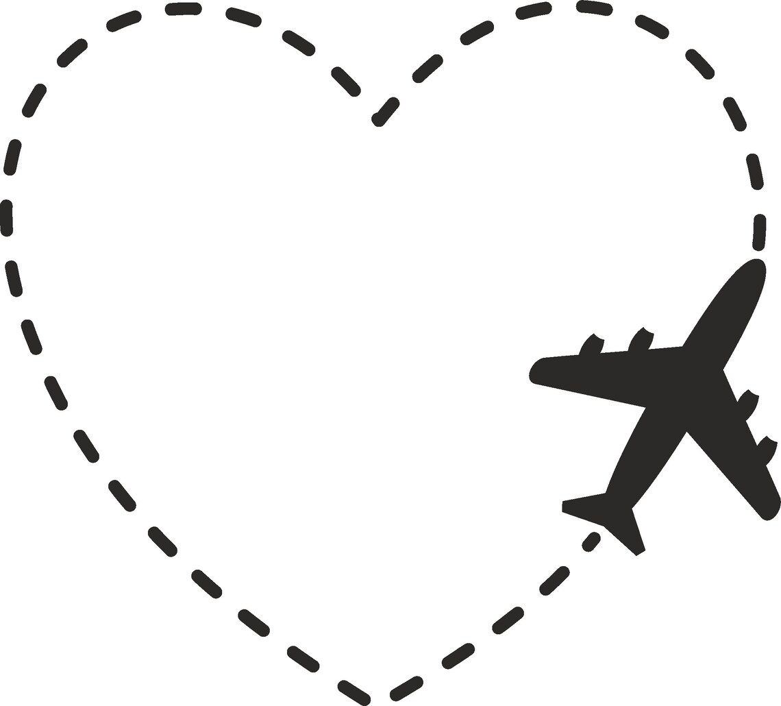 Airplane Svg Bundle Airplane Heart Svg Travel Vacation Png | Etsy