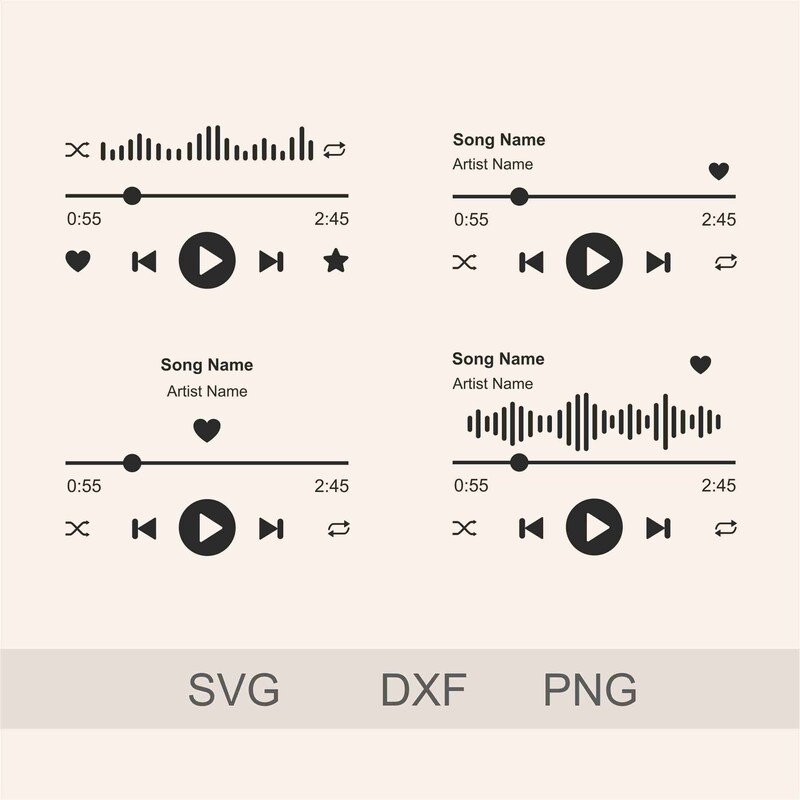 Music Player Svg - Etsy