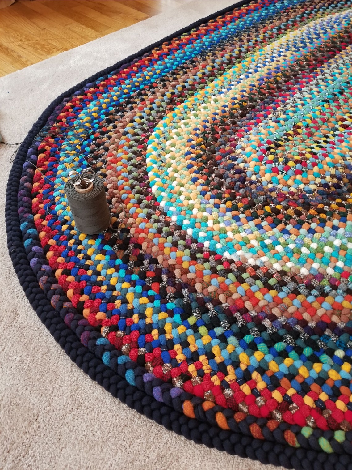 Handmade All Wool 4 X 6 Foot Oval Wool Rug-will Custom Make in - Etsy ...