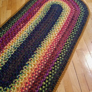 Thick Braided Rug 2.5 by 5 Foot - in Your Color Choice! - Etsy