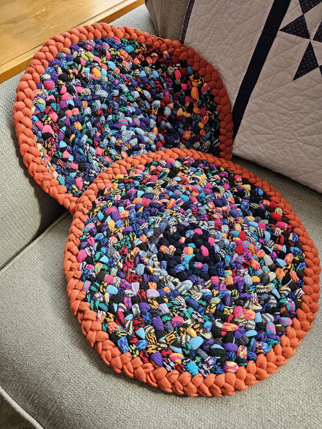 Braided Wool Chair Pads - Etsy