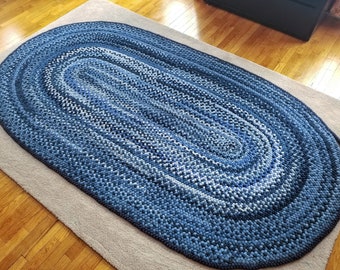 Denim Blue Jeans Rug - Etsy