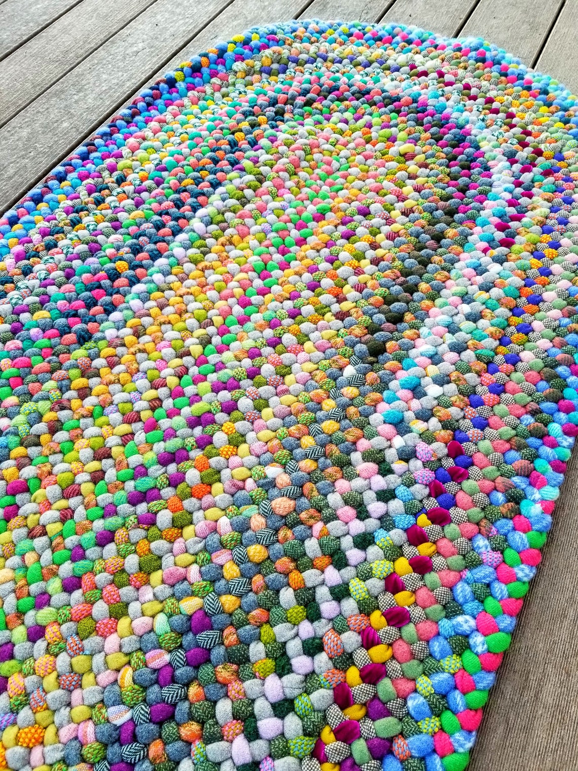 Will Make a Custom 3 X 5 Oval Wool Braided Rug - in Your Favorite ...