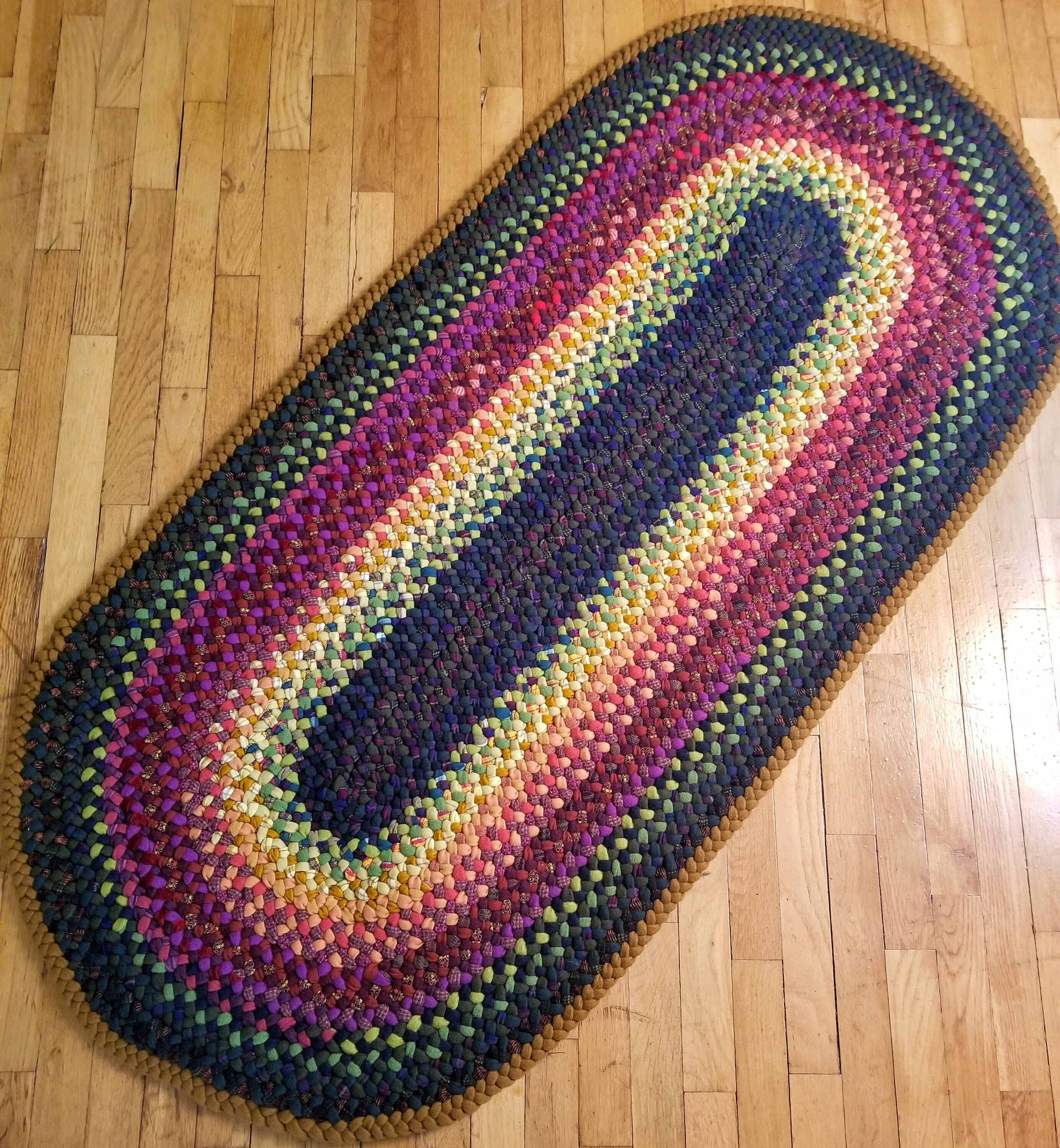 Thick Braided Rug 2.5 by 5 Foot in Your Color Choice | Etsy