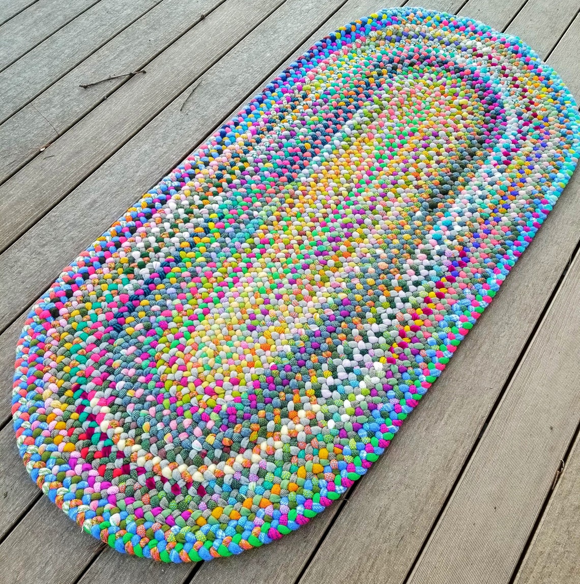 Will Make a Custom 3 X 5 Oval Wool Braided Rug - in Your Favorite ...