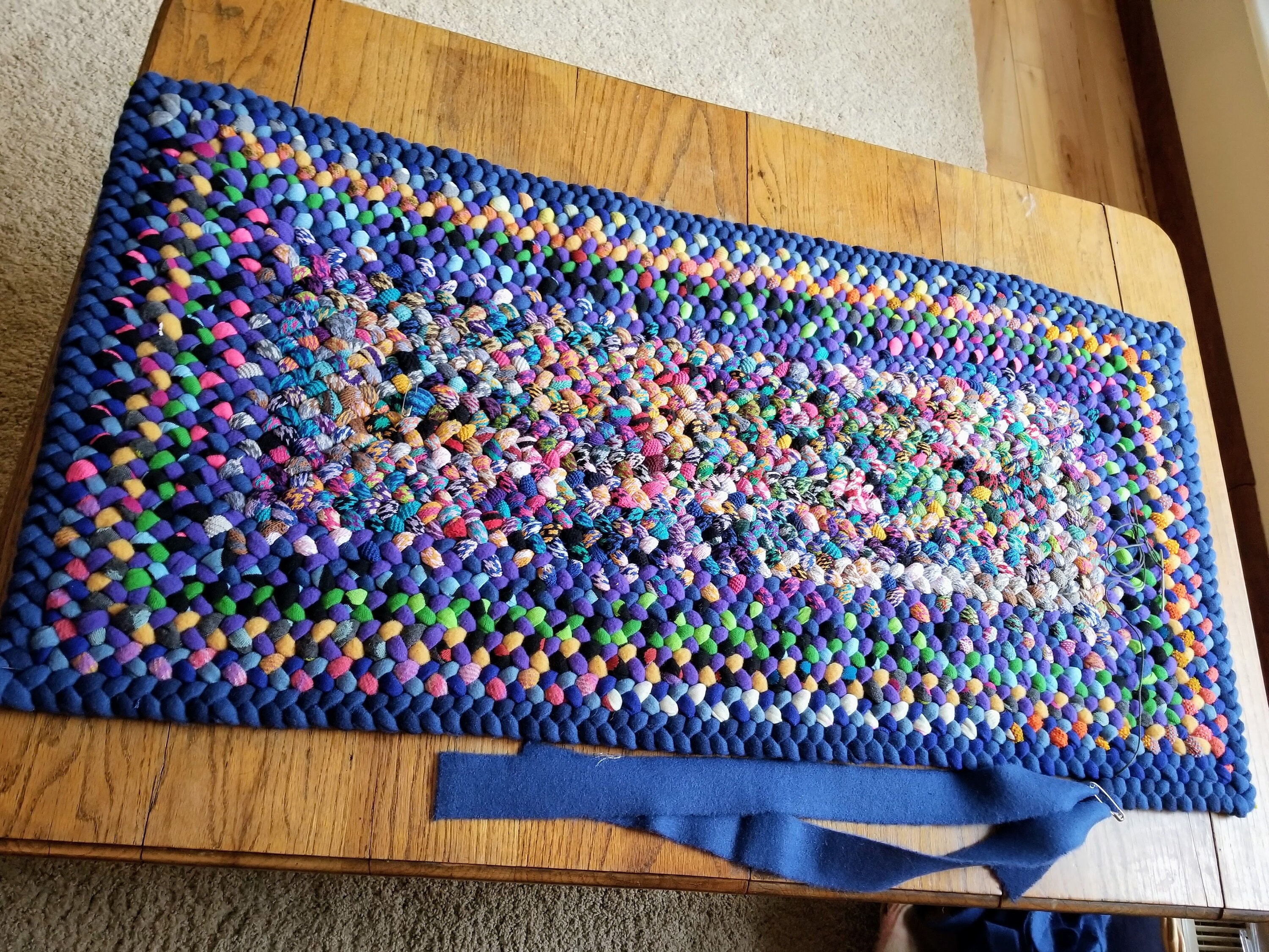 Recycled Wool Braided Rug Custom to Your Size and Colors - Etsy