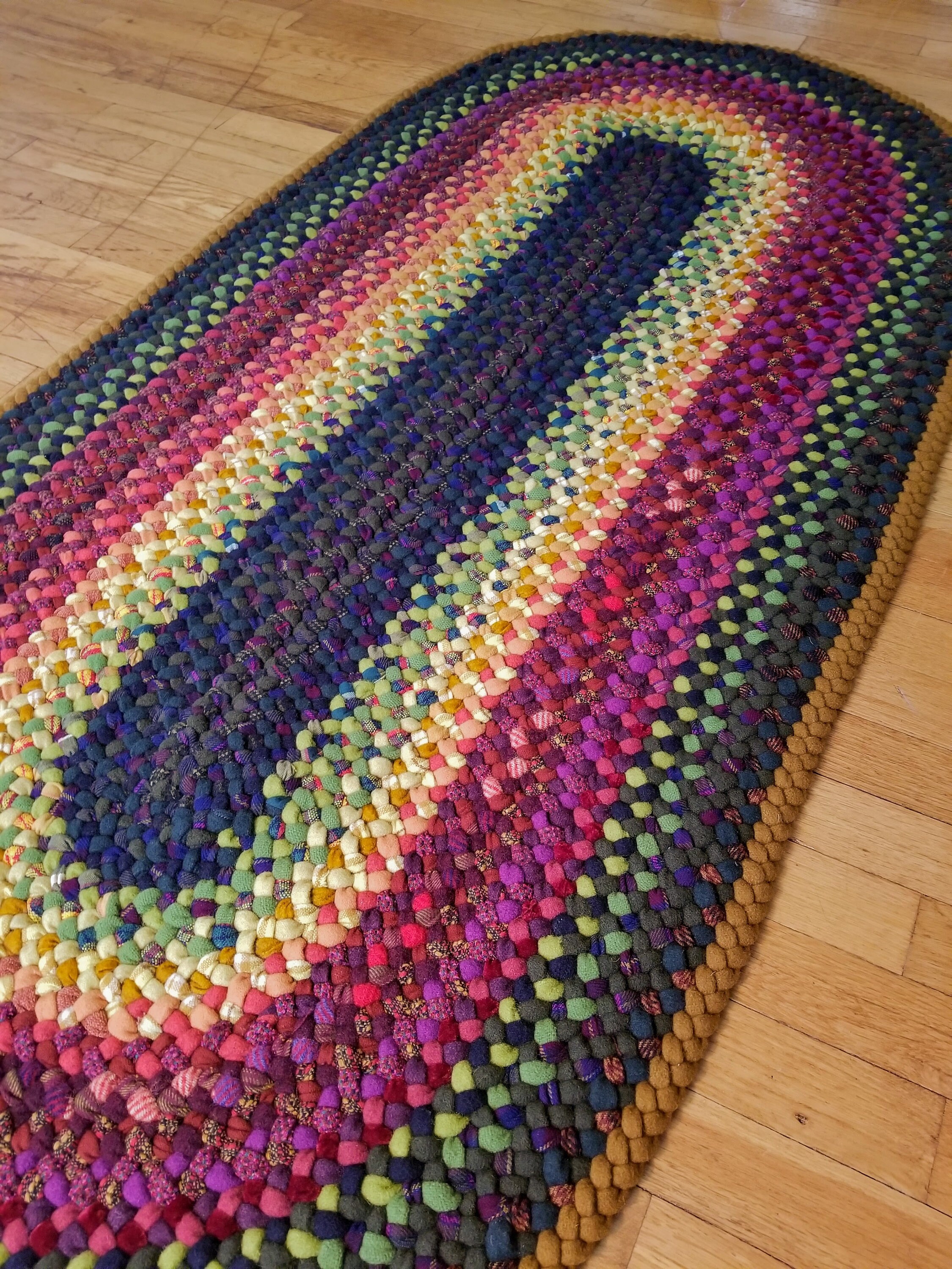 Thick Braided Rug 2.5 by 5 Foot in Your Color Choice | Etsy