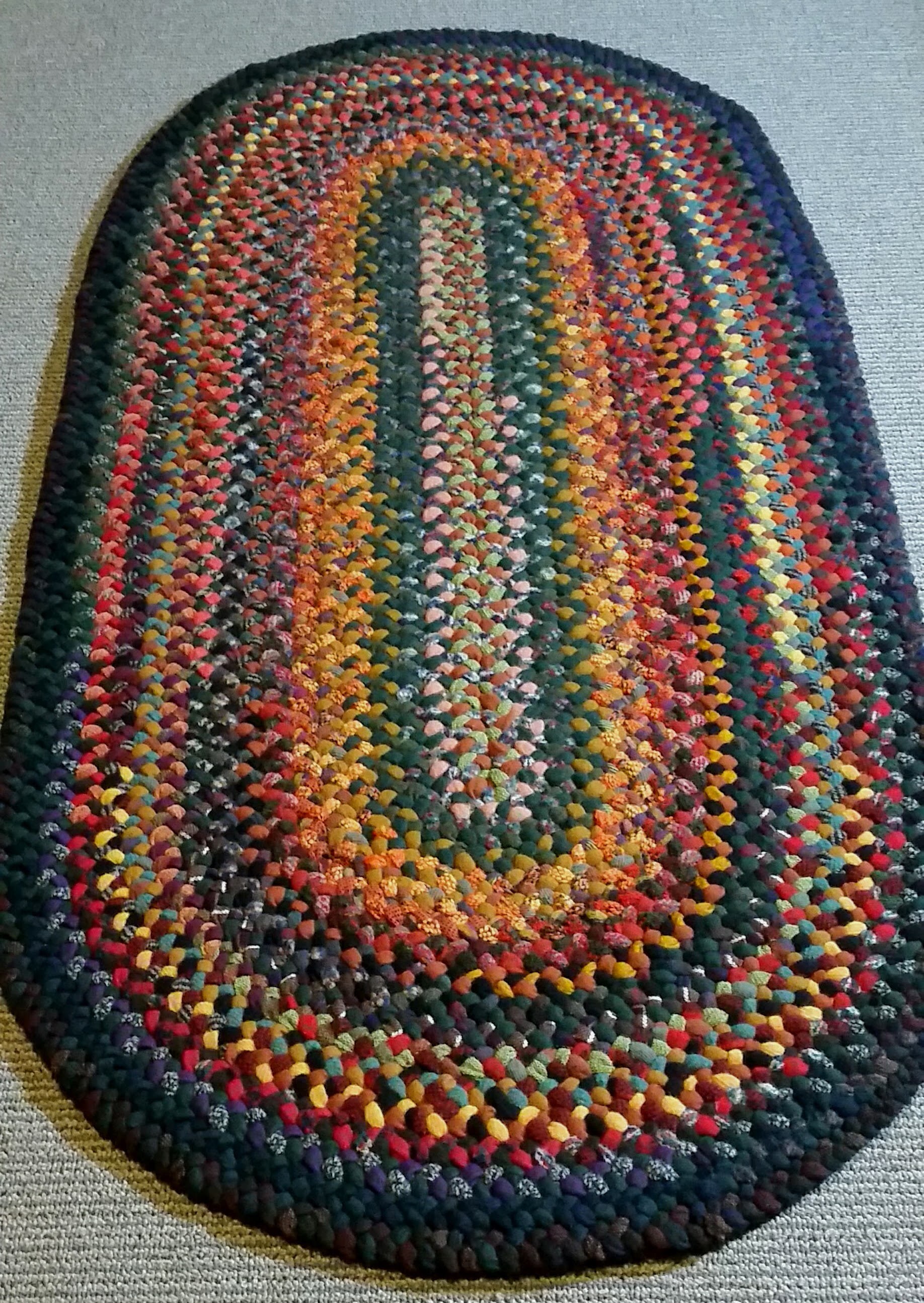 Braided 2.5 X 5 Foot Wool Rug in Autumn Colors Will Create Just for You ...