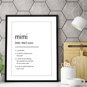 Mimi Gift Gift From Grandchildren Mimi Definition - Etsy