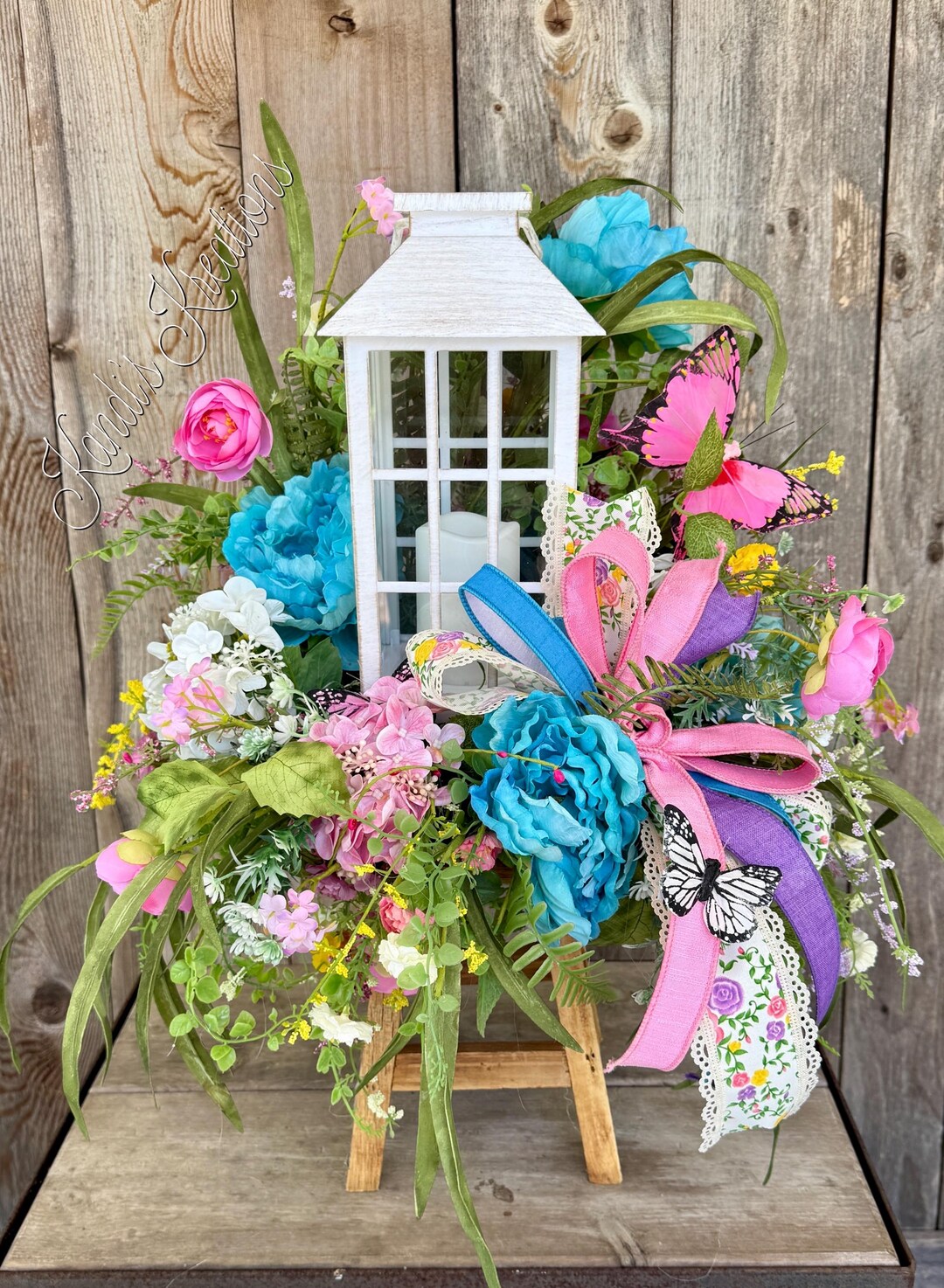 Spring and Summer Lantern, Lantern for Mantle, Decorative Lantern ...