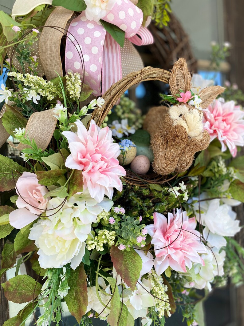 TUTORIAL Easter Wreath Grapevine Wreath Bunny Wreath - Etsy