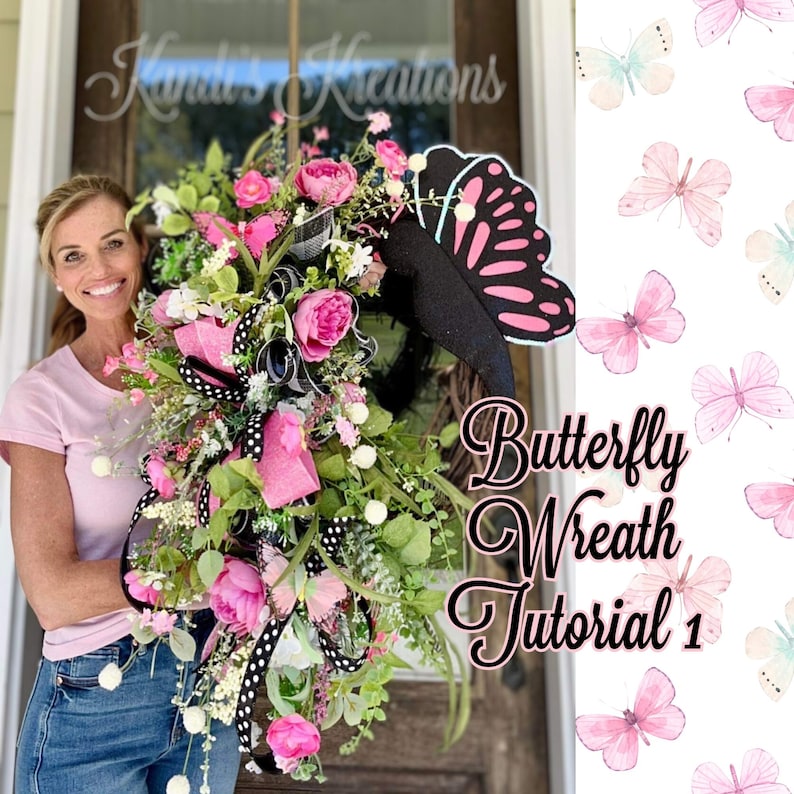 How to Make These Spring Butterfly Wreaths, Summer Wreath Tutorial ...
