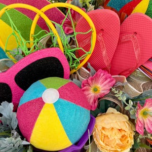 Fun in the Sun Summer Wreath – Beach Vibes Door Decor - Etsy