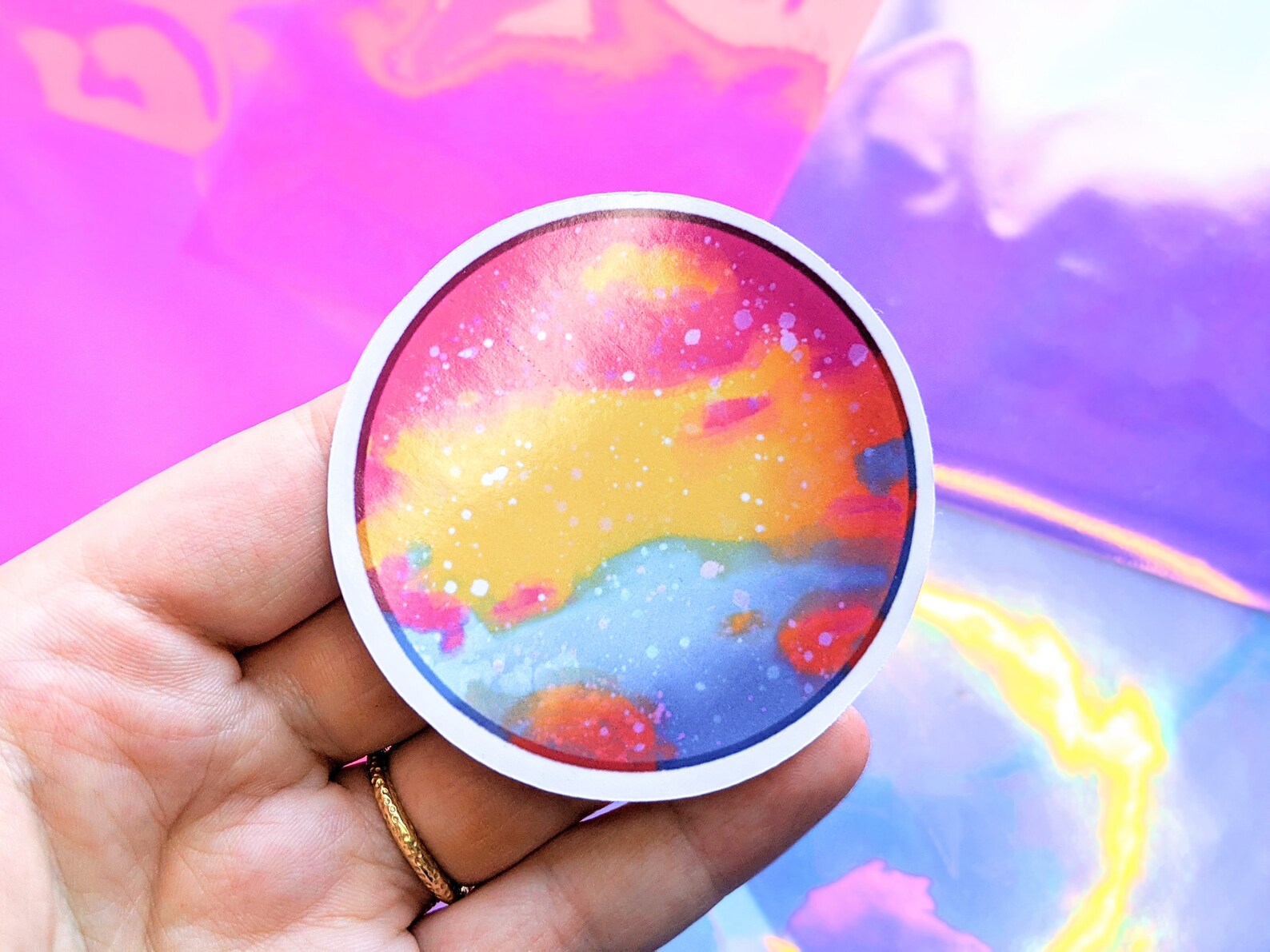 LGBTQ Pride Planets Stickers Transgender Bisexual Asexual | Etsy UK