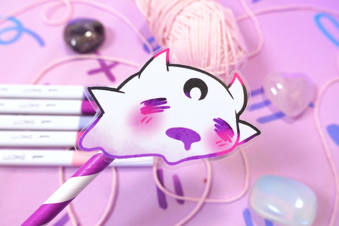 Sleepy Ghost Friend Kawaii Clear Transparent Vinyl Clear Sticker - Etsy