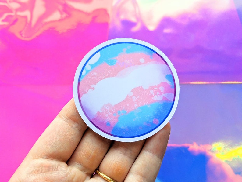 LGBTQ Pride Planets Stickers Transgender Bisexual Asexual - Etsy UK