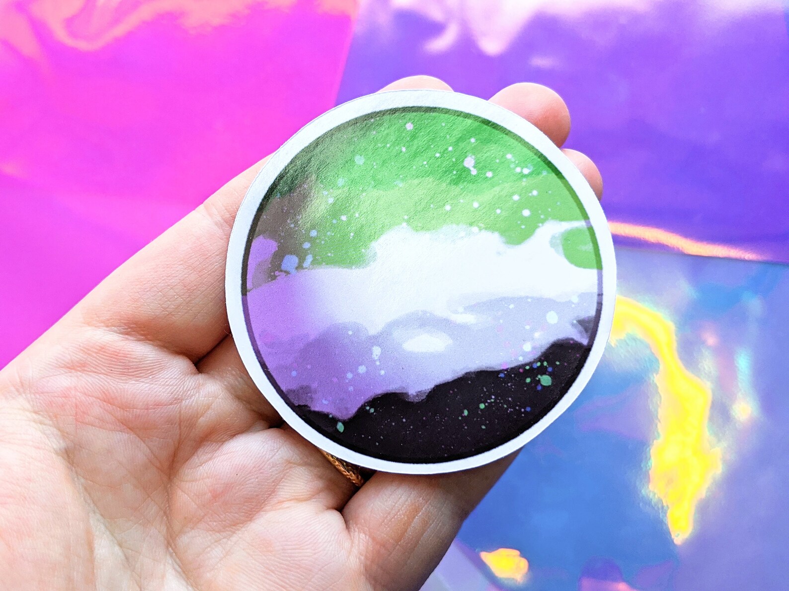 LGBTQ Pride Planets Stickers Transgender Bisexual Asexual | Etsy UK