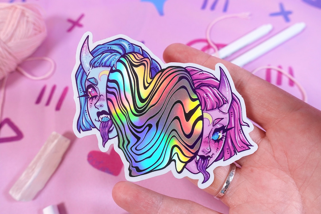 Head Split Psychedelic Trip Amai Kawaii Demon Vinyl Clear - Etsy