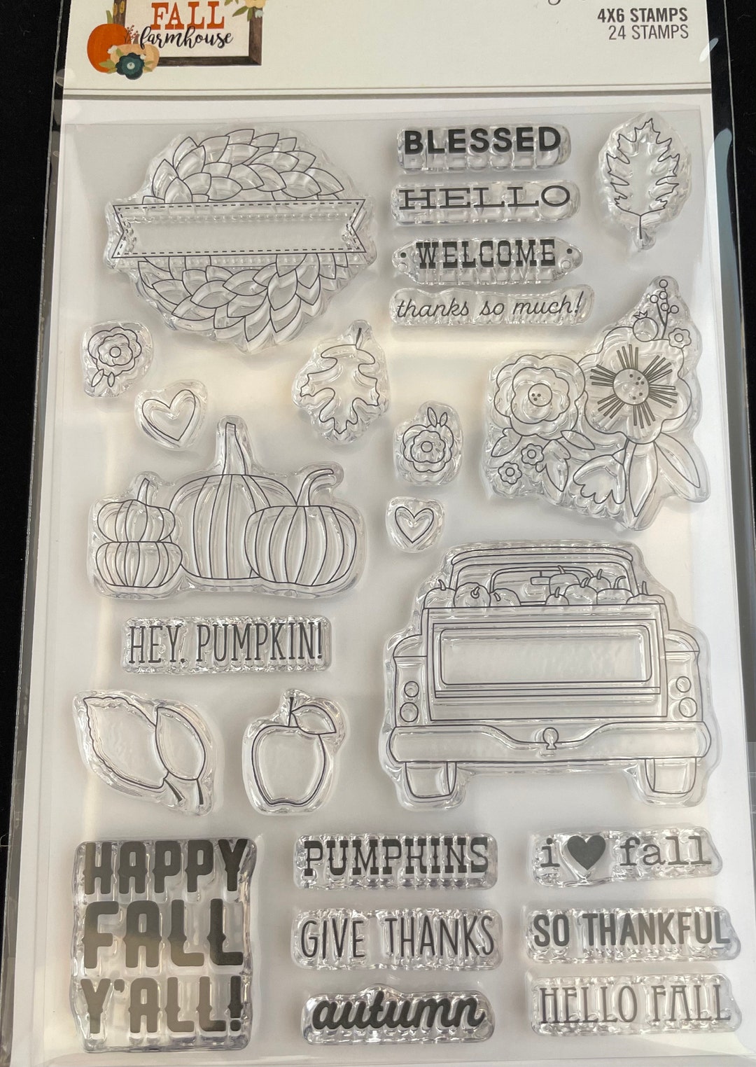 Simple Stories Fall Farmhouse Stamp Set FREE SHIPPING - Etsy