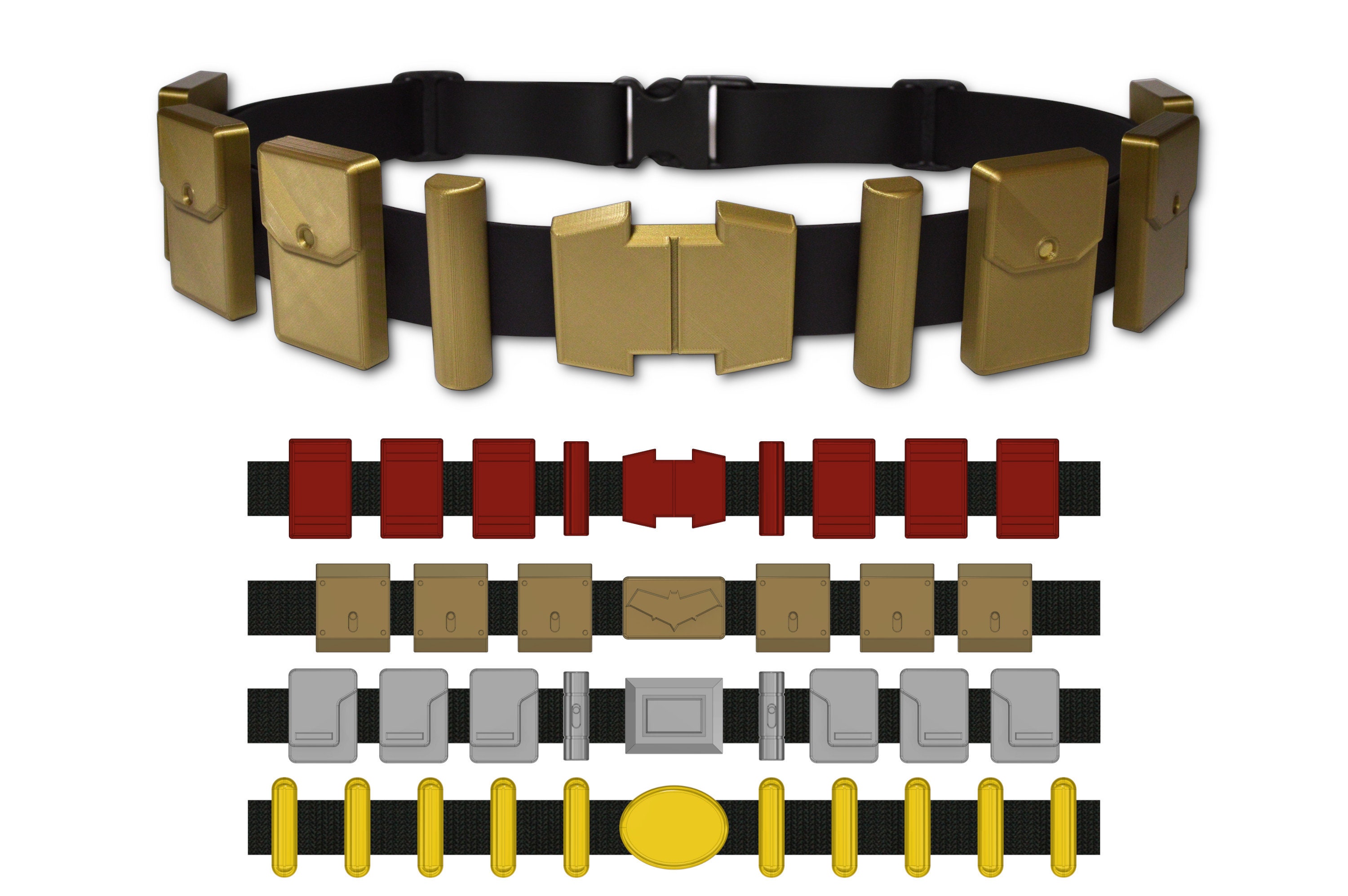 Custom Superhero Utility Belt Choose your style color and | Etsy