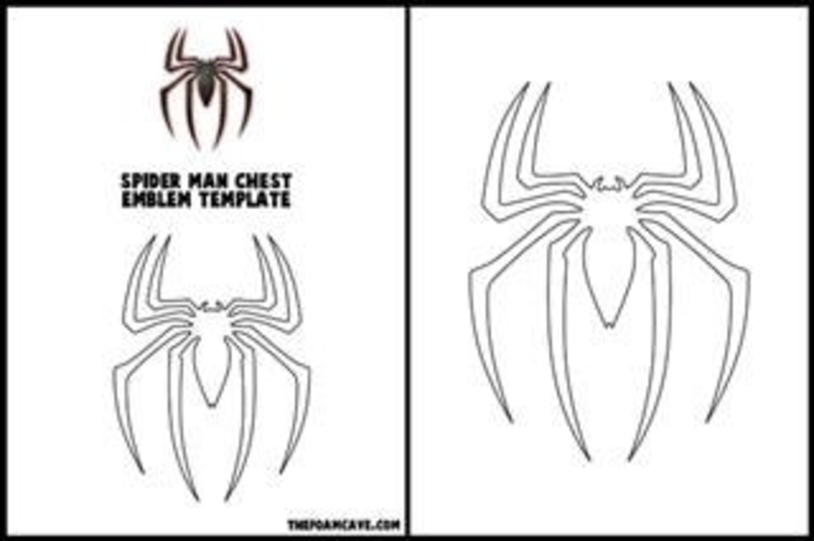 Template for Spider-Man Chest Emblem | Etsy