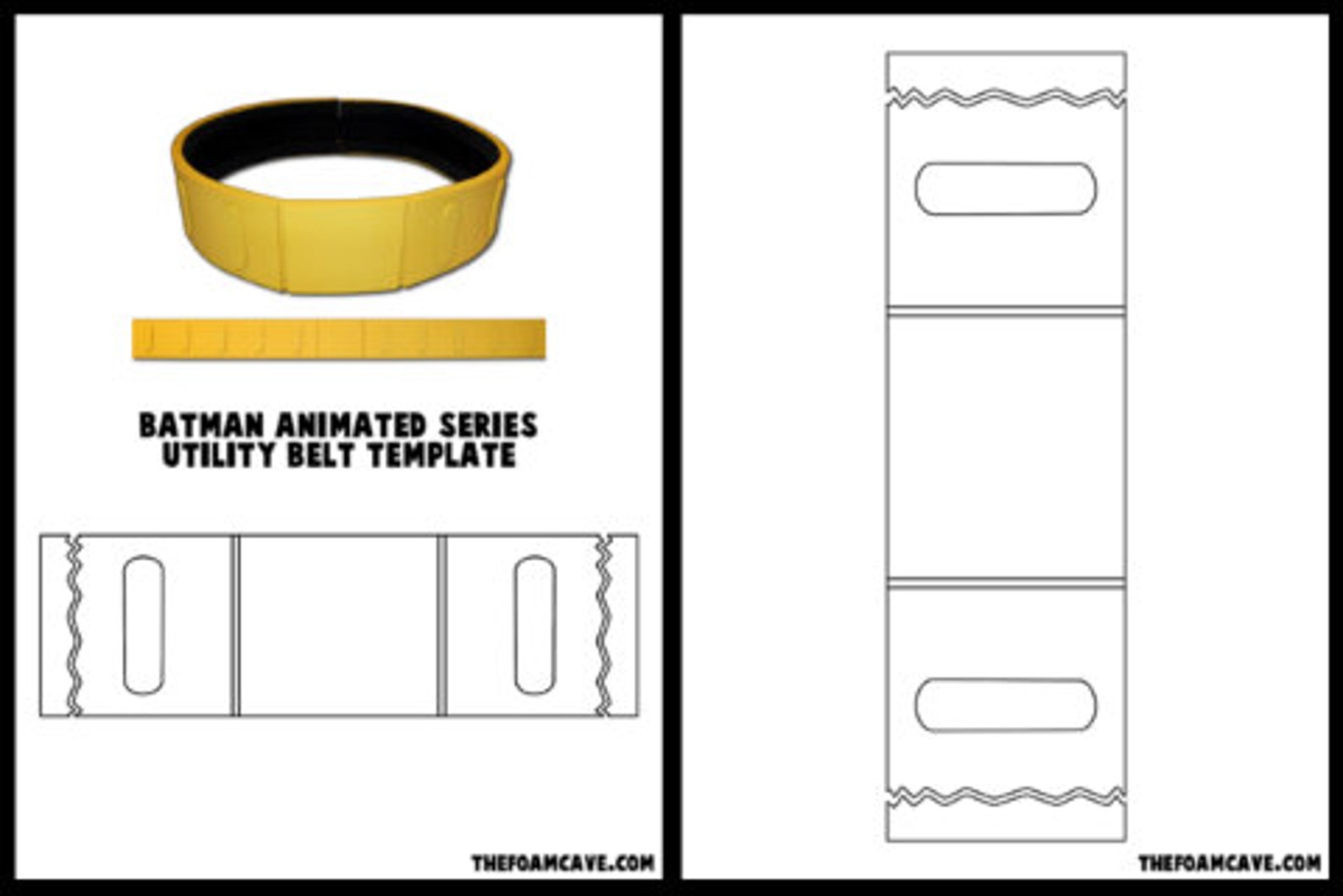 Template for Batman Animated Series Utility Belt | Etsy