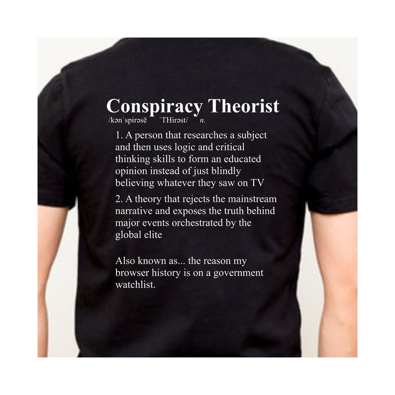 Conspiracy Theorist Definition SVG - Etsy
