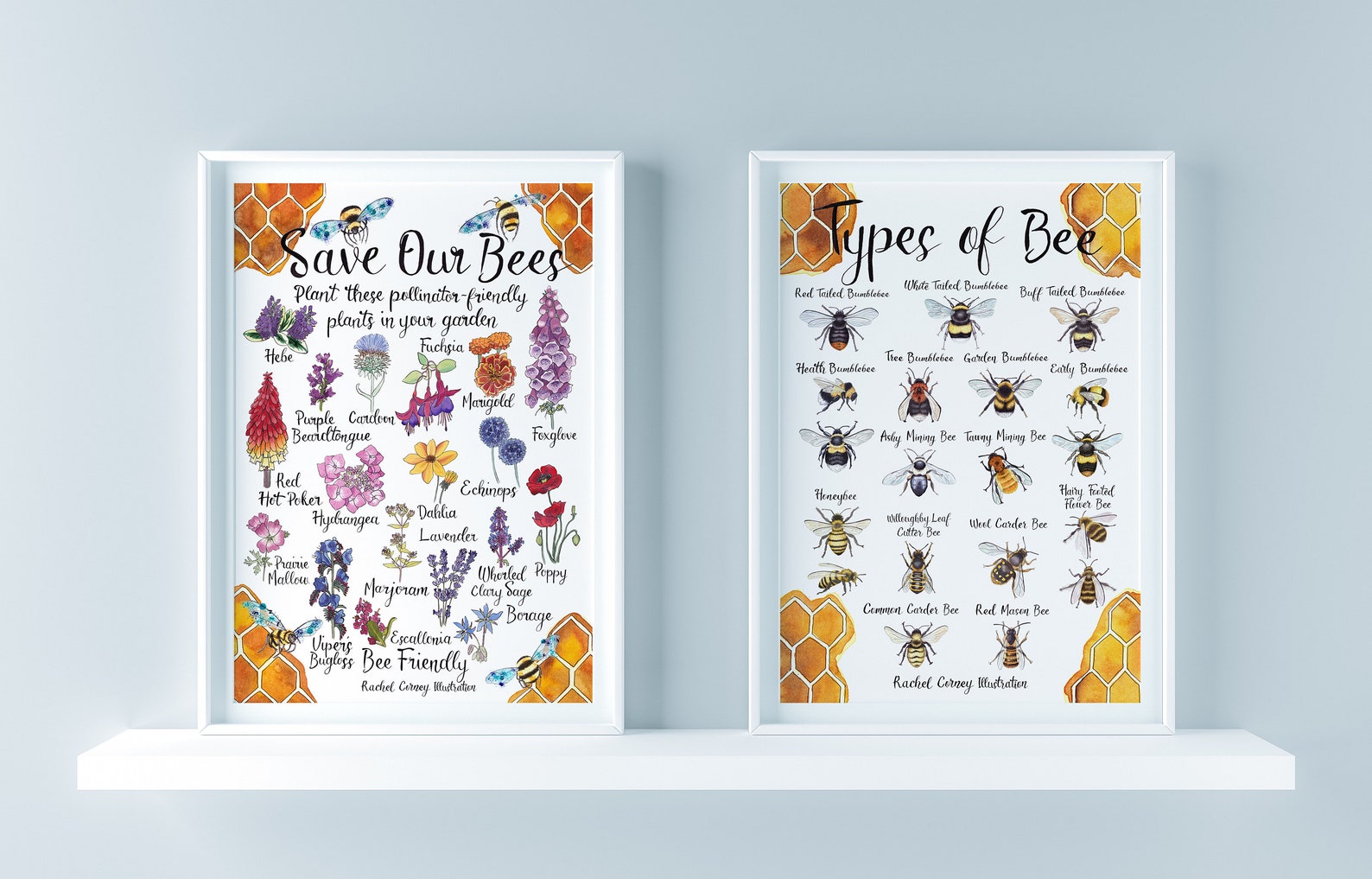 Bee Friendly Save Our Bees Planting for Pollinators A3 Poster - Etsy
