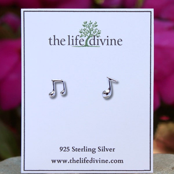Music Note Earrings - Etsy