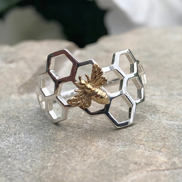 Honeycomb Ring - Etsy