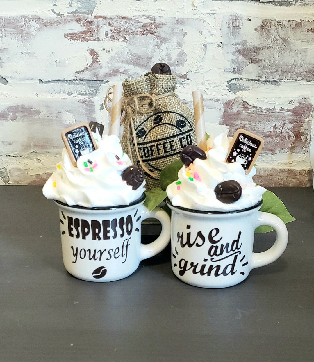 Coffee Lover Tiered Tray Decor/espresso Decor/decor for the Kitchen ...