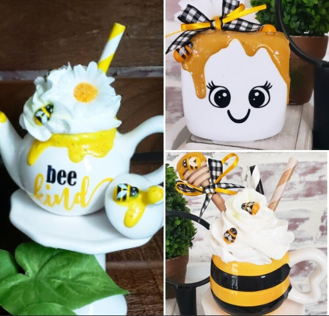 Bee Decor Collection/queen Bee Decor for the Kitchen/tiered Tray Decor ...