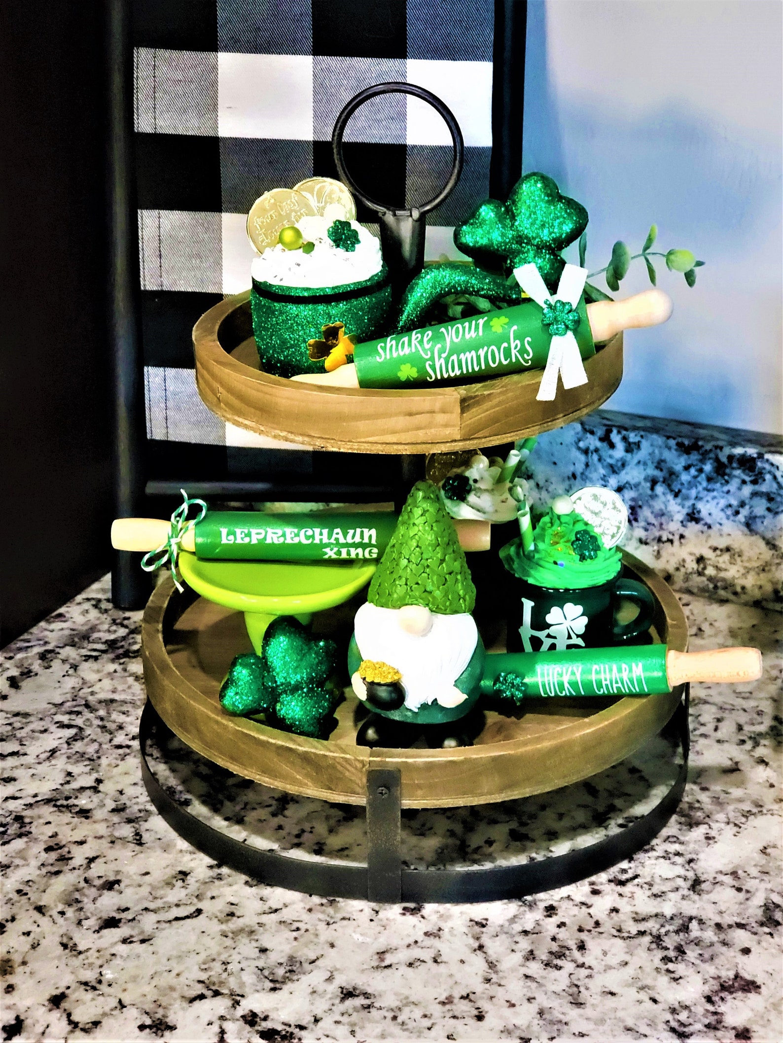Mini Wooden Rolling Pins/tiered Tray Decor/st Patricks Day - Etsy