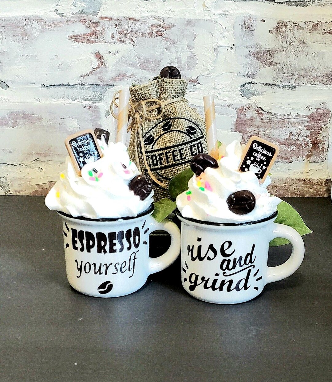 Coffee Lover Tiered Tray Decor / Espresso Decor/decor for the Kitchen ...