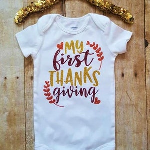 My First Thanksgiving Outfit/turkey Day Shirt/thanksgiving Headband ...