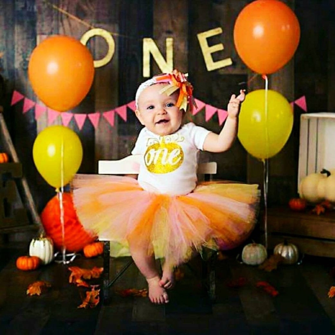 Girls 1st Fall Birthday Outfit/1st Pumpkin Birthday Outfit/1st - Etsy