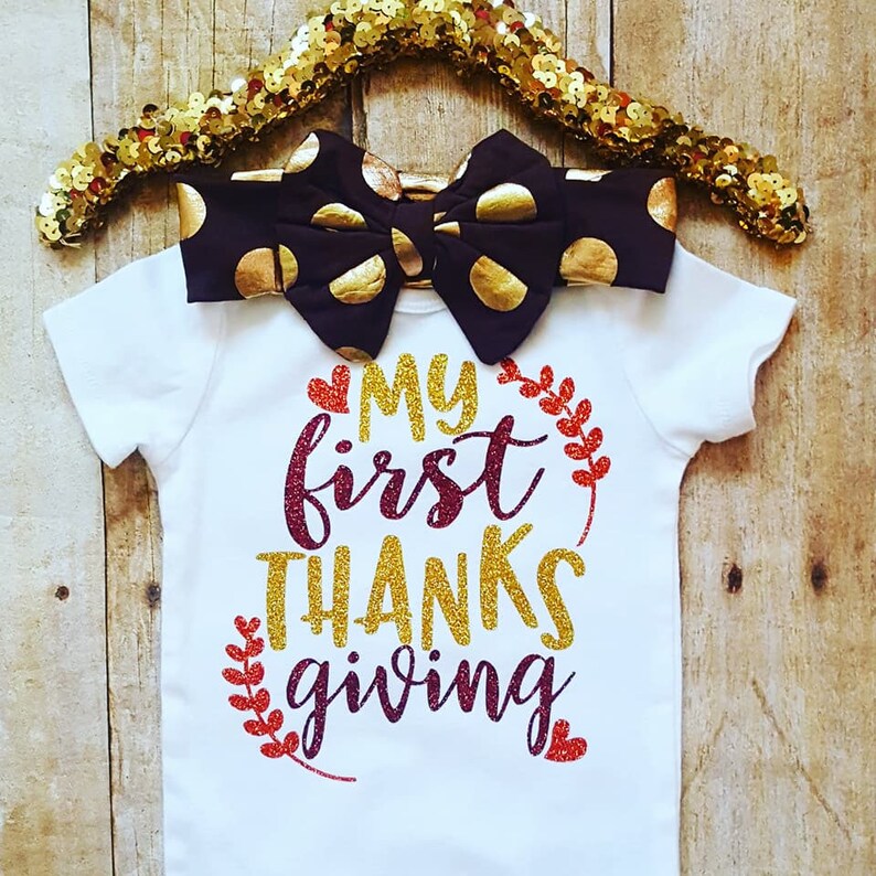 My First Thanksgiving Outfit/turkey Day Shirt/thanksgiving - Etsy