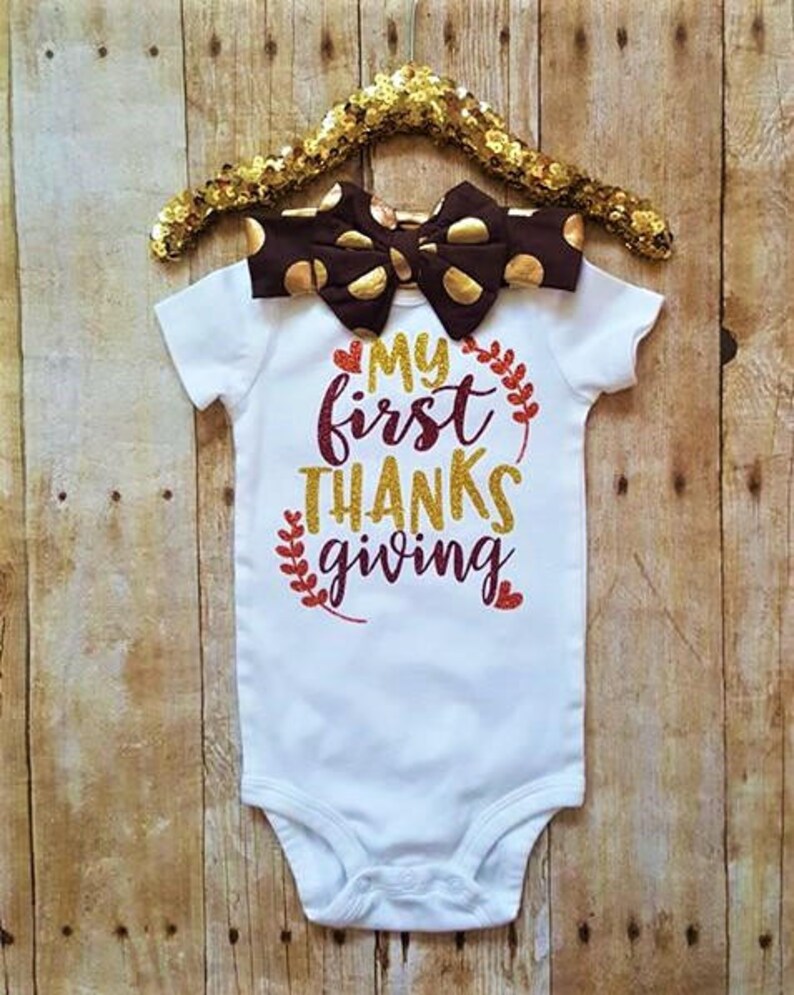 My First Thanksgiving Outfit/turkey Day Shirt/thanksgiving - Etsy