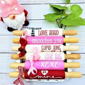 Valentine Tiered Tray Decor/cupid Display/mini Rolling Pins/rae Dunn ...