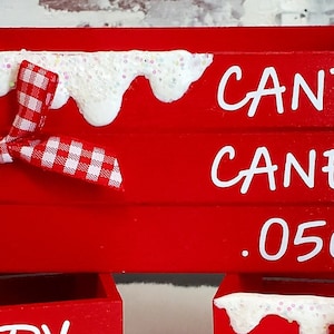 Candy Cane Crates/candy Dishes/tiered Tray Decor/christmas Tray/fake ...