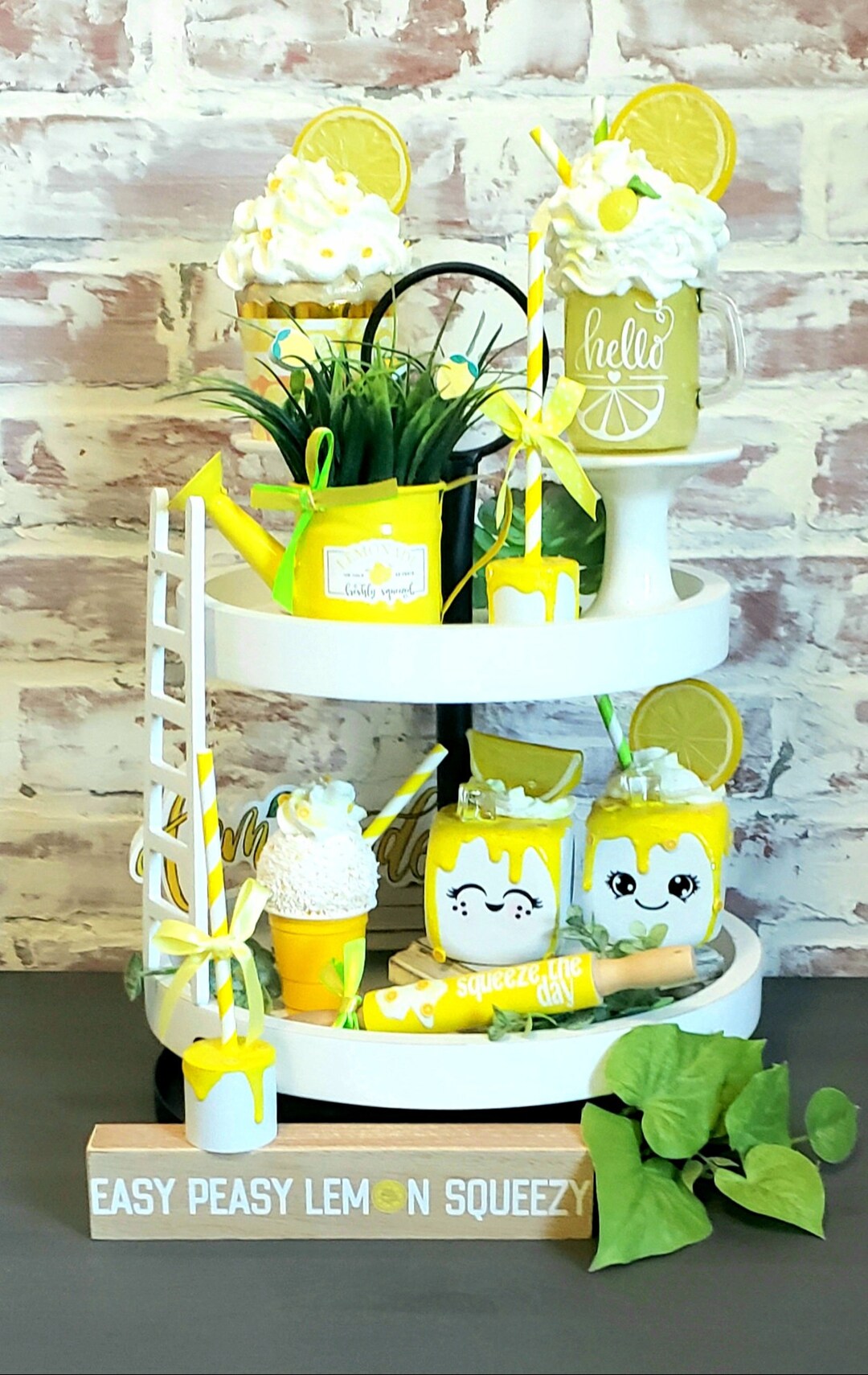 Lemon Decor for Tiered Tray/kitchen Decor/summer Home Decor/lemonade ...