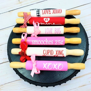 Valentine Tiered Tray Decor/cupid Display/mini Rolling Pins/rae Dunn ...