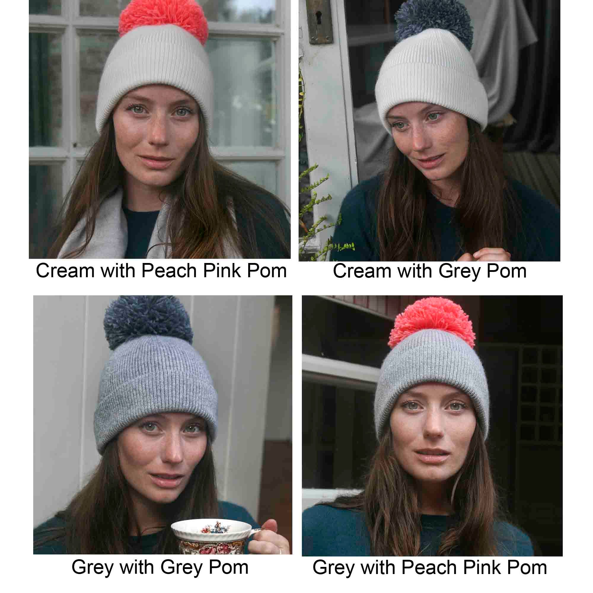 Cashmere Long Scarf and Bobble Hat Womens Gift Set - Etsy